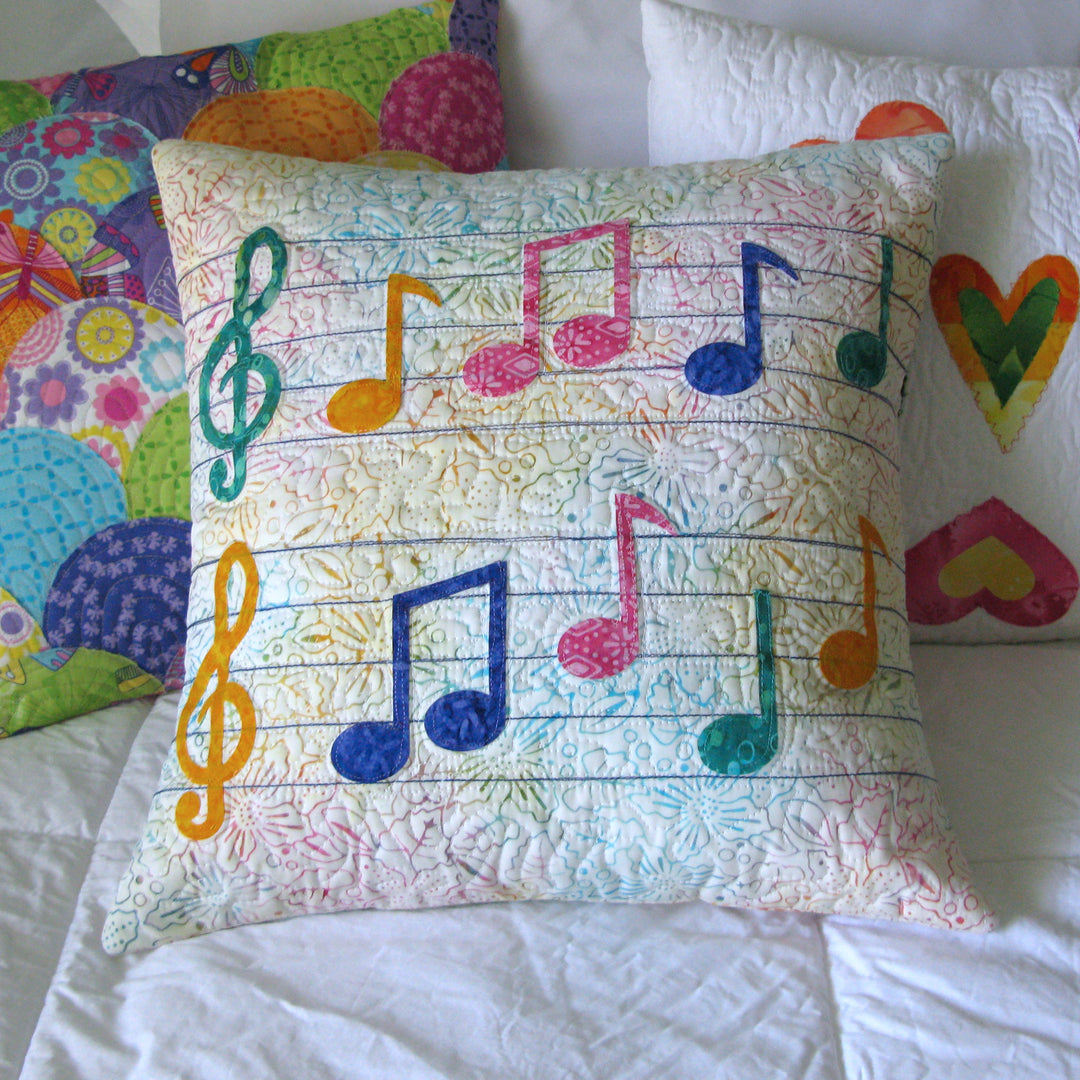 Musical Notes Pillow – Connie Kresin Campbell